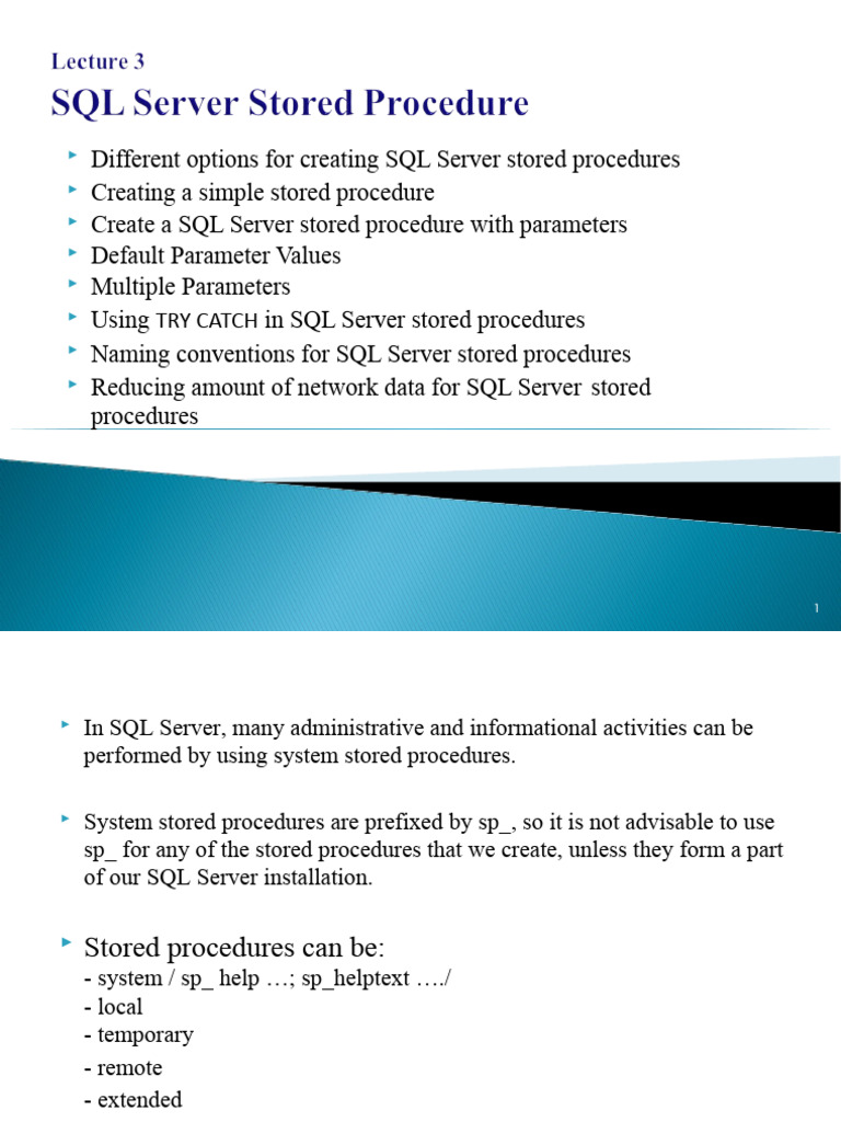 Try Catch | PDF | Parameter (Computer Programming) | Microsoft Sql Server