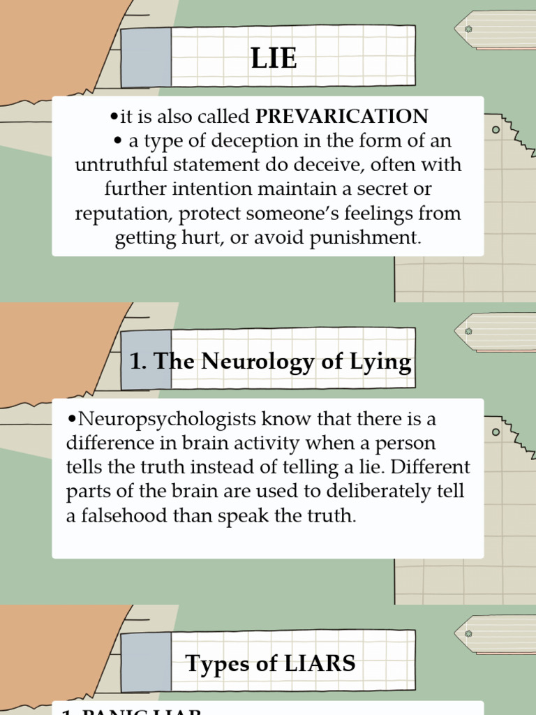 Types of Lying Group 2 | PDF | Deception | Lie