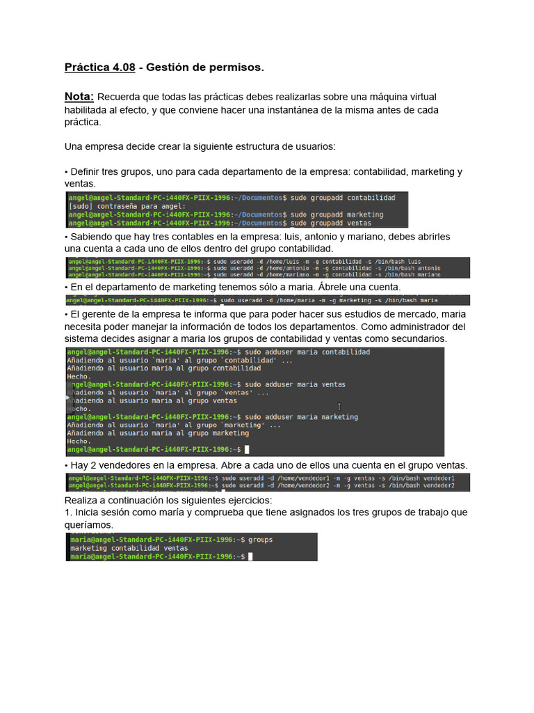 Gestión de permisos | PDF