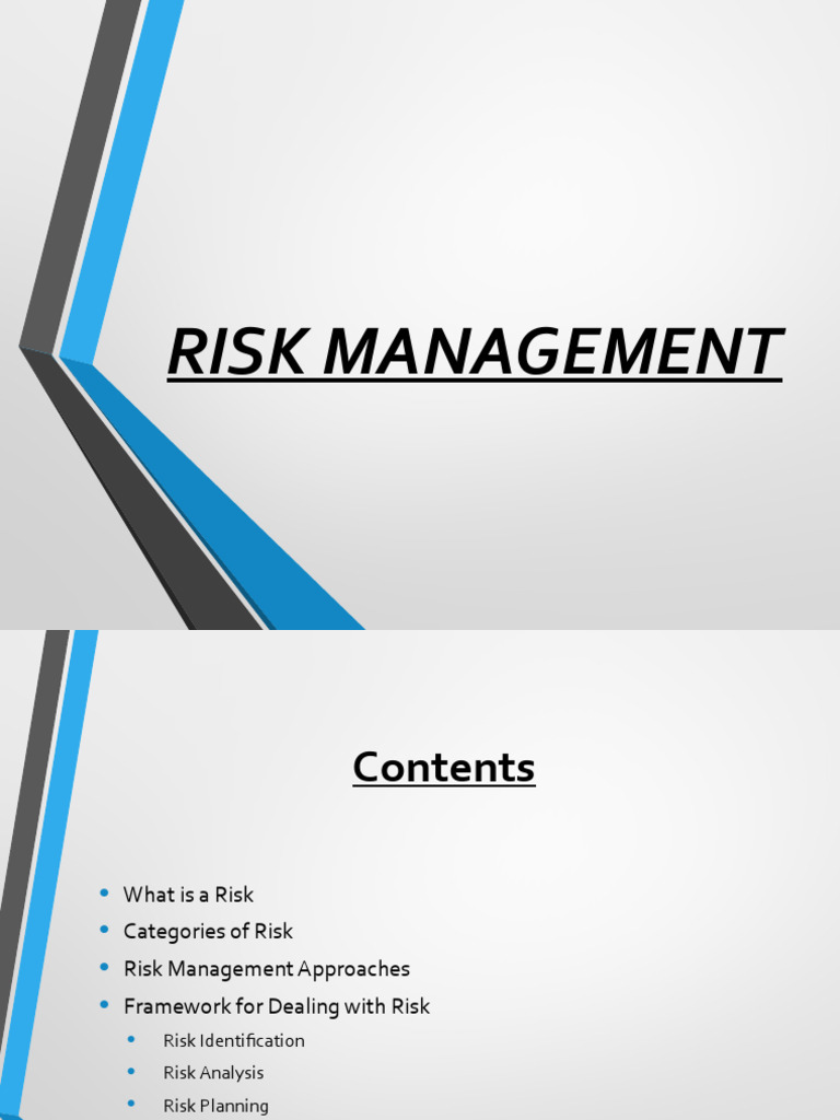 SPM WEEK 10 Risk Management | PDF | Risk | Risk Management