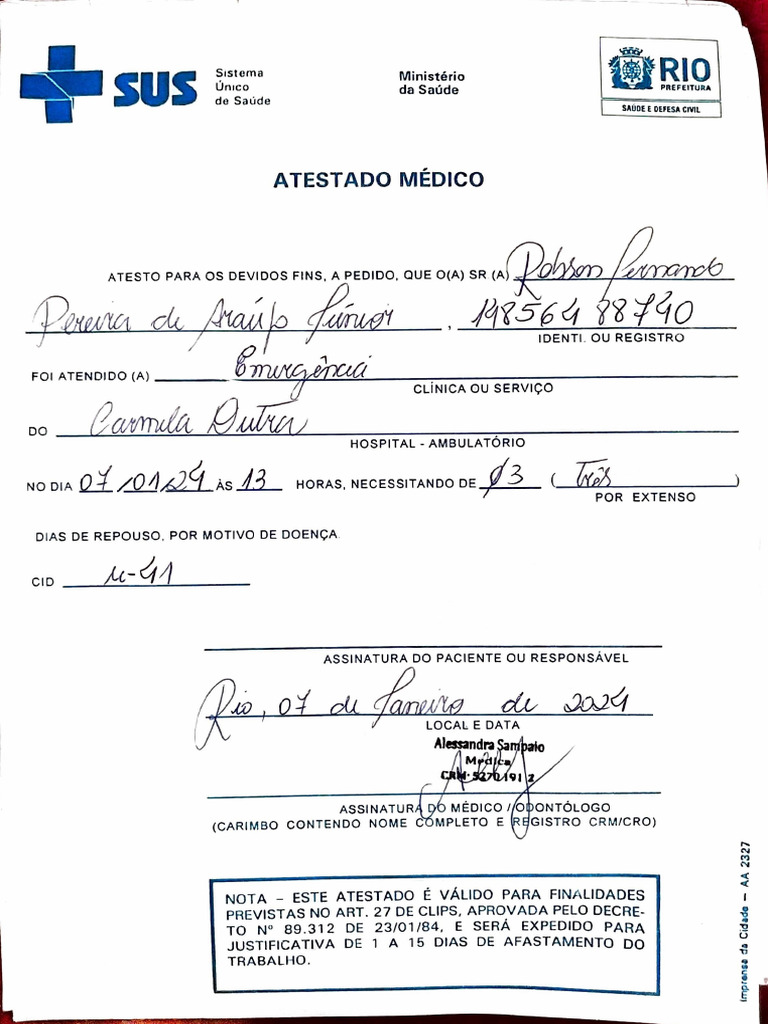 Atestados | PDF