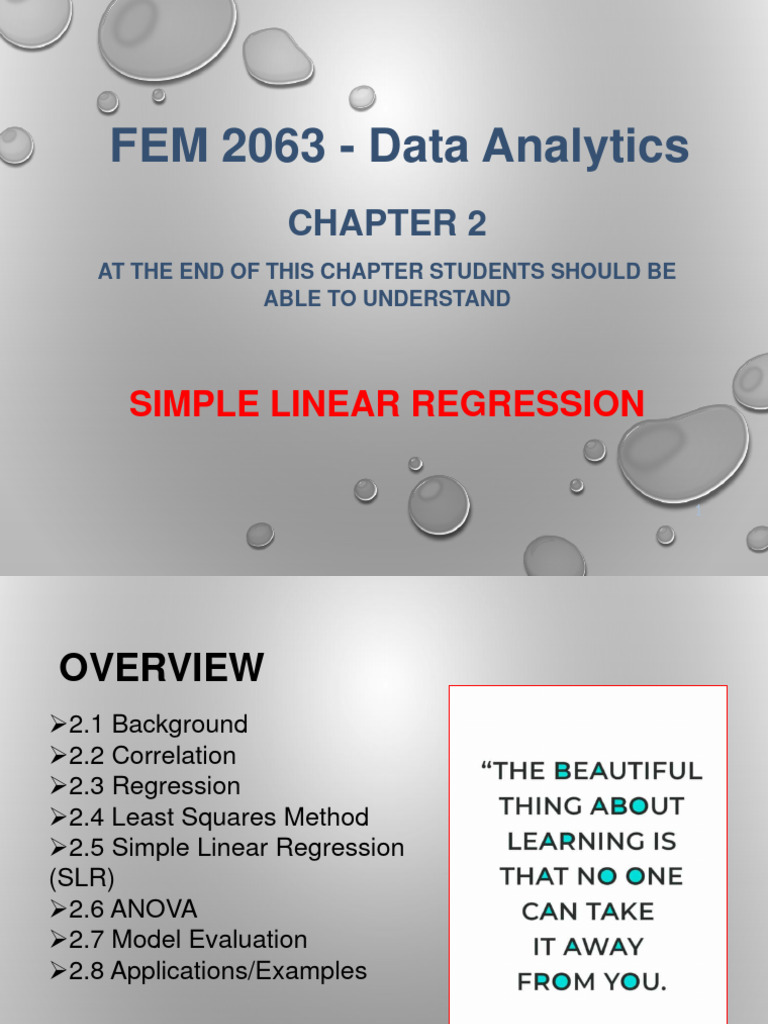 Chapter 2 Simple Linear Regression Pdf Errors And Residuals Regression Analysis