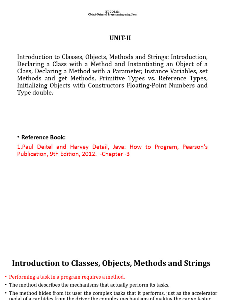 Java OOP Basics for Students | PDF | Computers