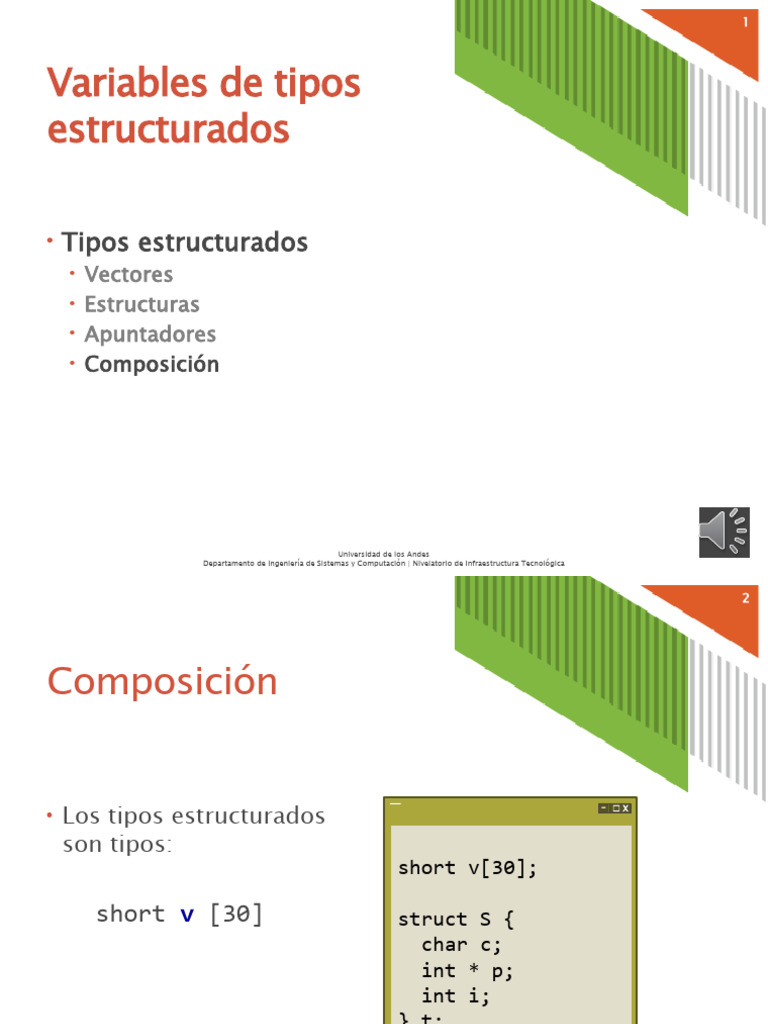 04 b2 Variables de Tipos de Datos Estructurados (Audio) | PDF ...