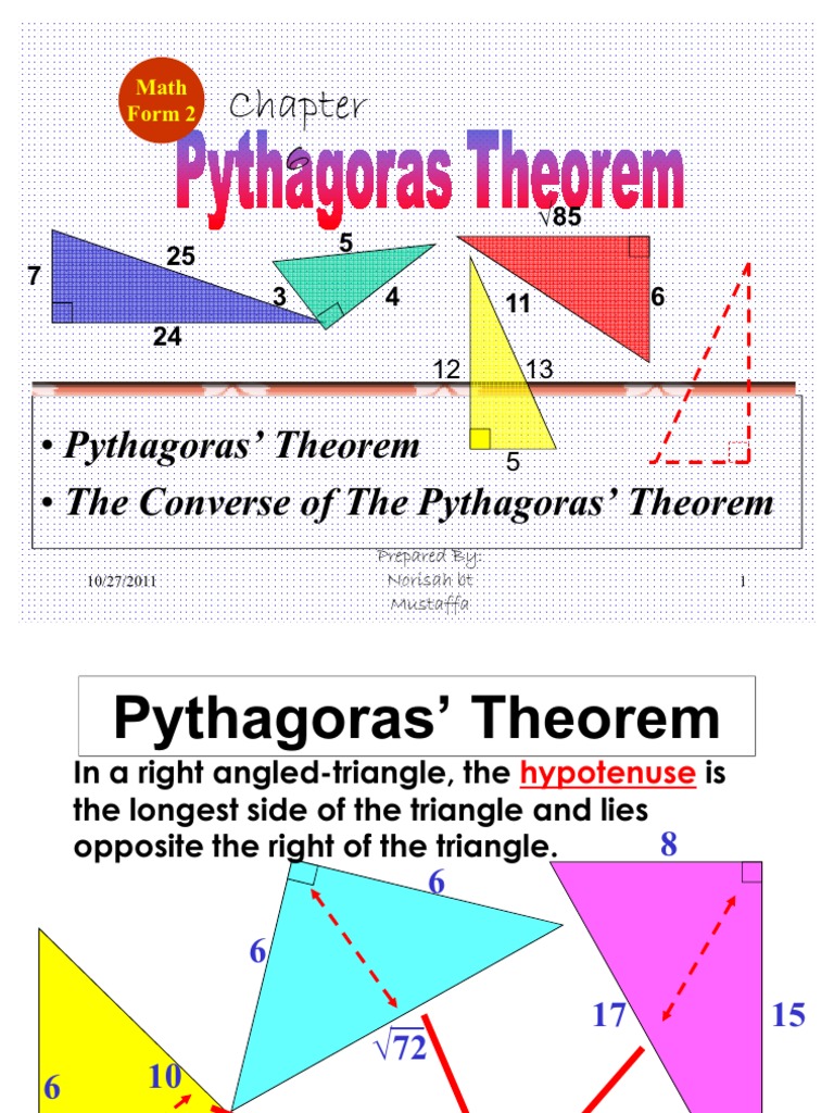 Chapter 6 Module Pythagoras Theorem | PDF