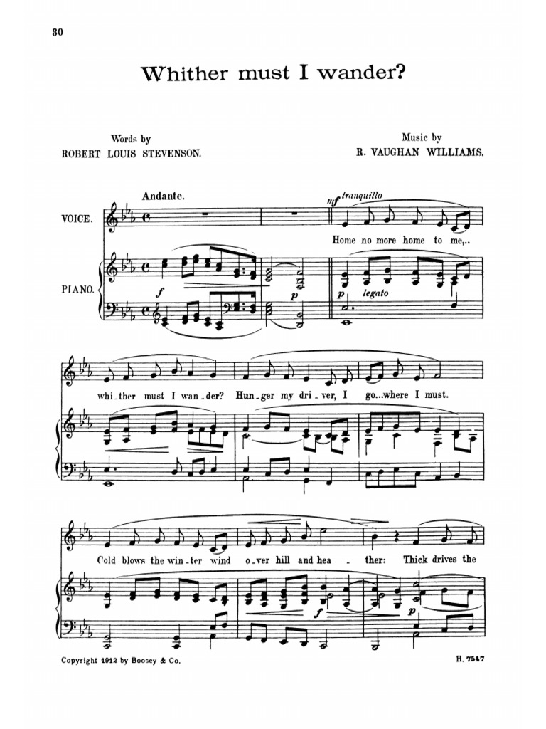 Whither Must I Wander | PDF