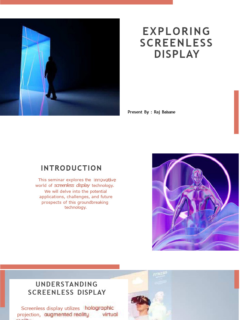 Wepik Exploring Screenless Display A Comprehensive Seminar Report 20231125025554tnMf | PDF