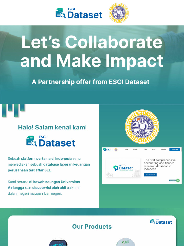 Content Collaboration Offer by ESGI Dataset | PDF | Pengelolaan ...