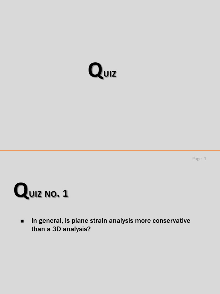 Slope Stability Analysis Quiz Questions | PDF