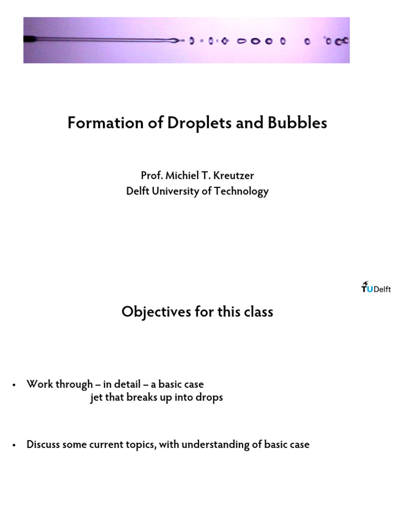 Formation of Bubbles-2019 | PDF | Drop (Liquid) | Condensed Matter Physics