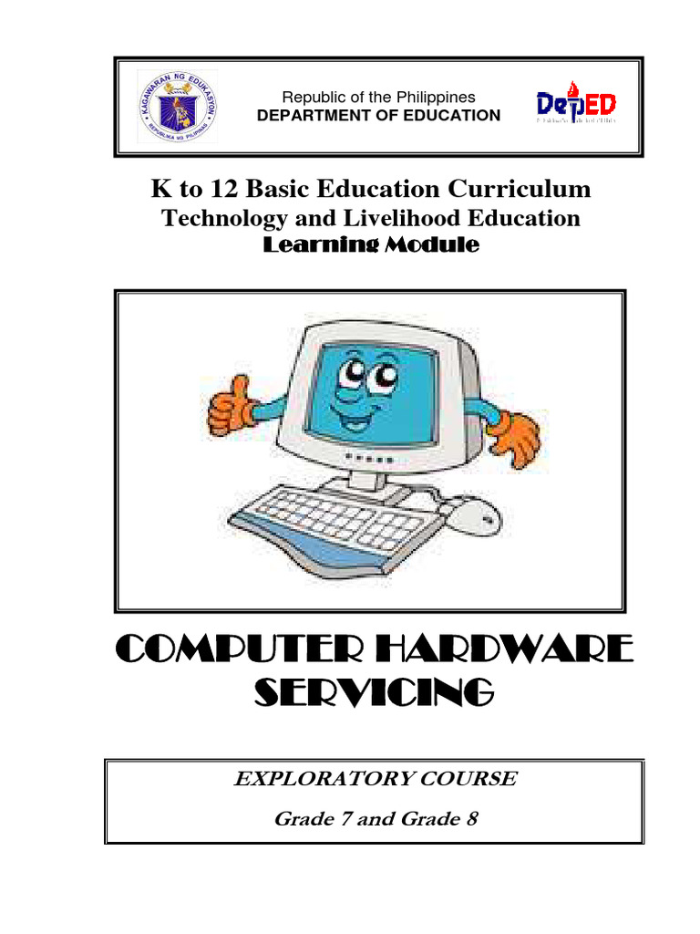 PC Hardware Servicing Learning Module | PDF | Computer Data Storage | Electrostatic Discharge
