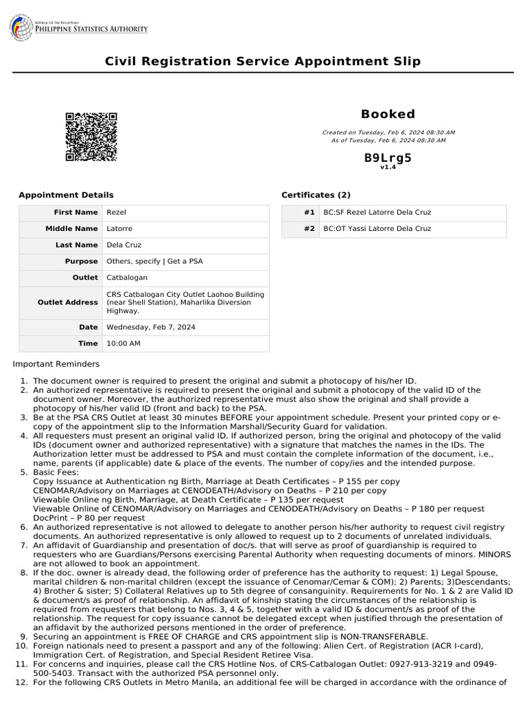 Appointment Slip | Download Free PDF | Marriage | Kinship And Descent