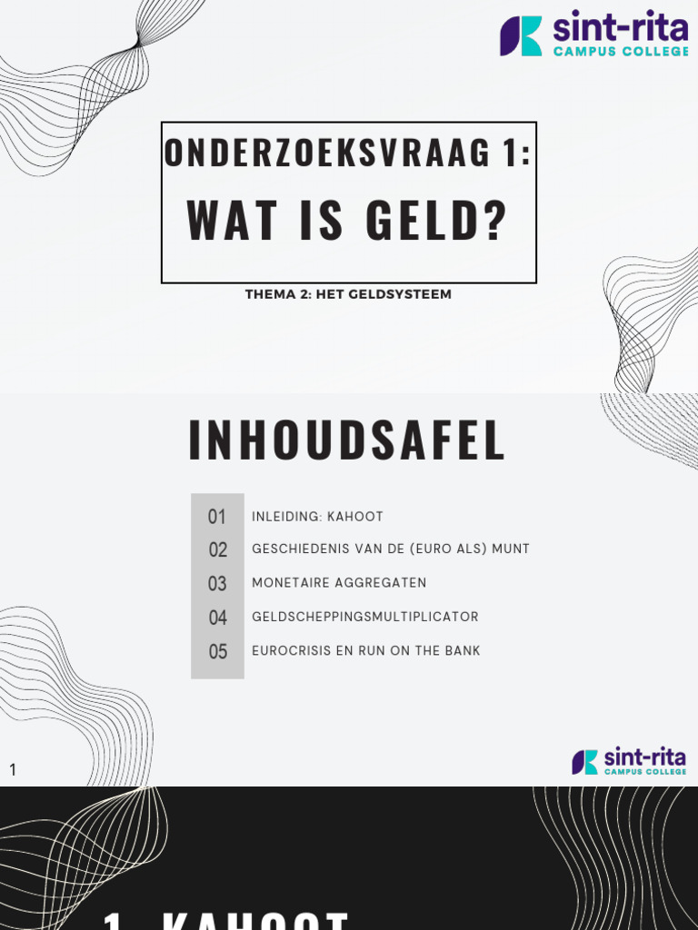 Presentatie OV1 - Wat Is Geld | PDF