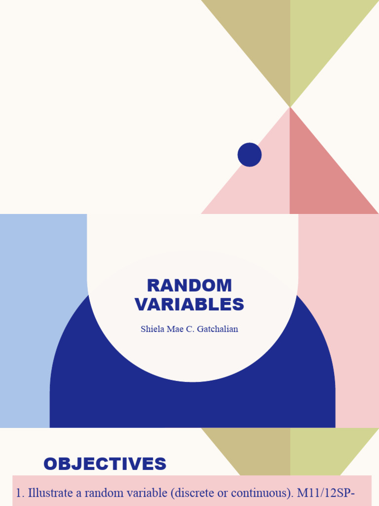 Random Variables | PDF | Probability Distribution | Random Variable