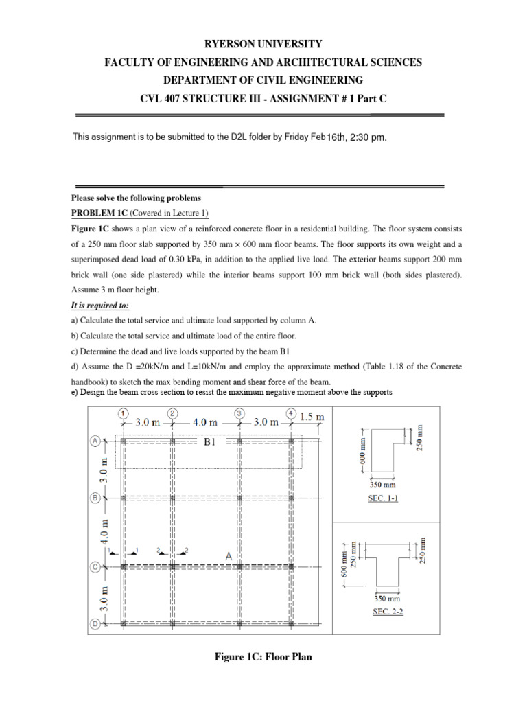 Assignment 01c2 | PDF | Beam (Structure) | Bending
