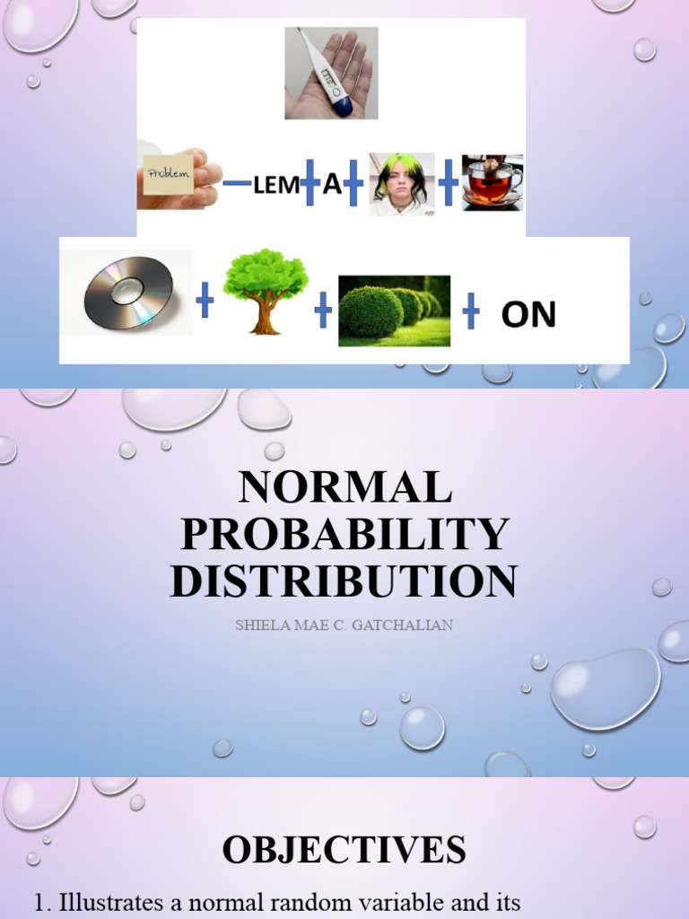 NORMAL PROBABILITY DISTRIBUTION | PDF | Normal Distribution | Probability Distribution