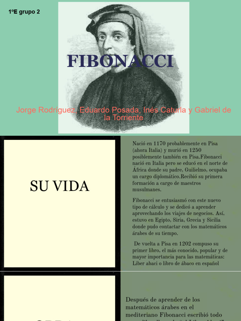 Fibonacci | PDF | Matemáticas