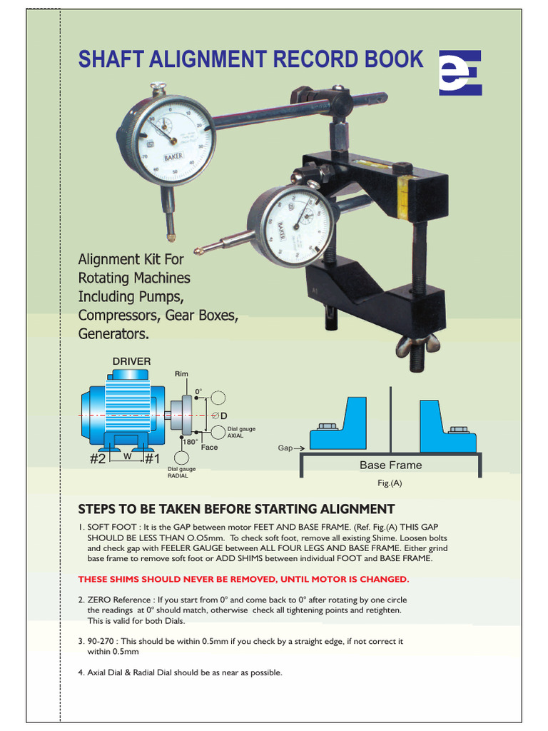 Shaft Alignment Guide | PDF | Rotation Around A Fixed Axis | Mechanical Engineering