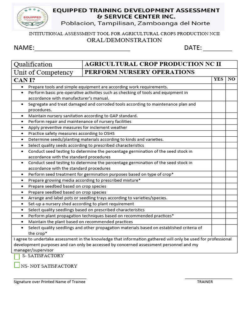 Institutional Assessment Tool 103408 Pdf
