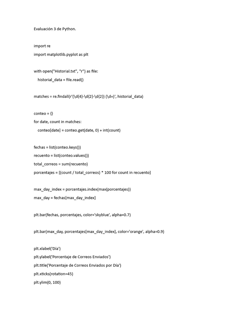 Evaluación 3 Python Cesar Avila | PDF | Informática | Tecnología
