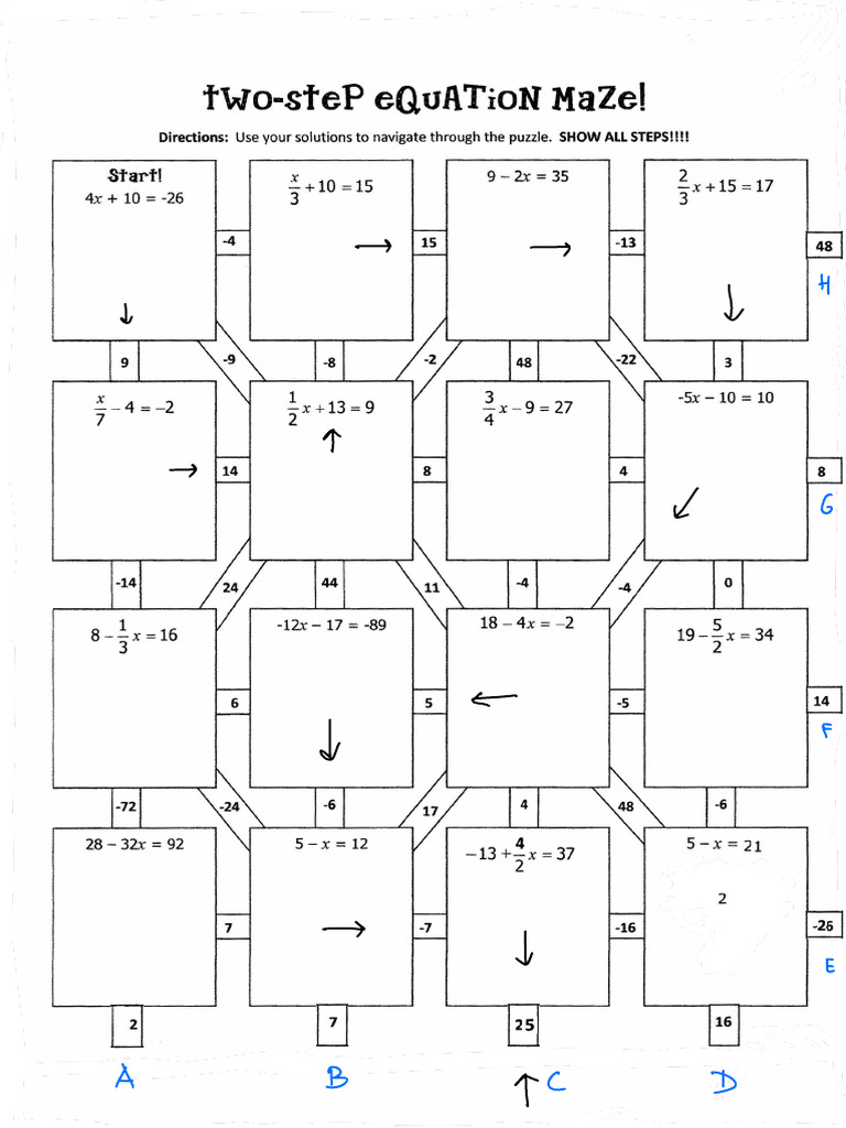 Laberinto de Ecuaciones | PDF