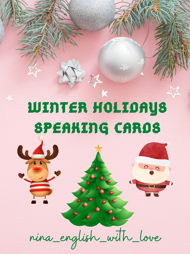 Winter Holidays Speaking Club | PDF