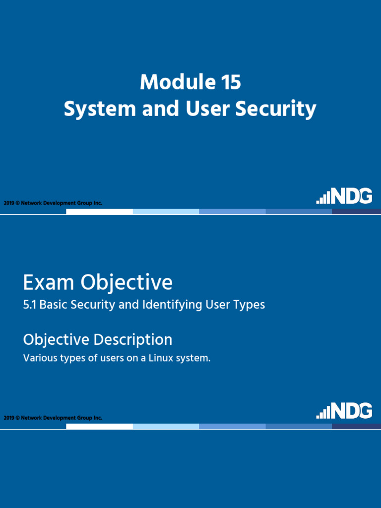 Ch15 System and User Security | PDF | Superuser | User (Computing)