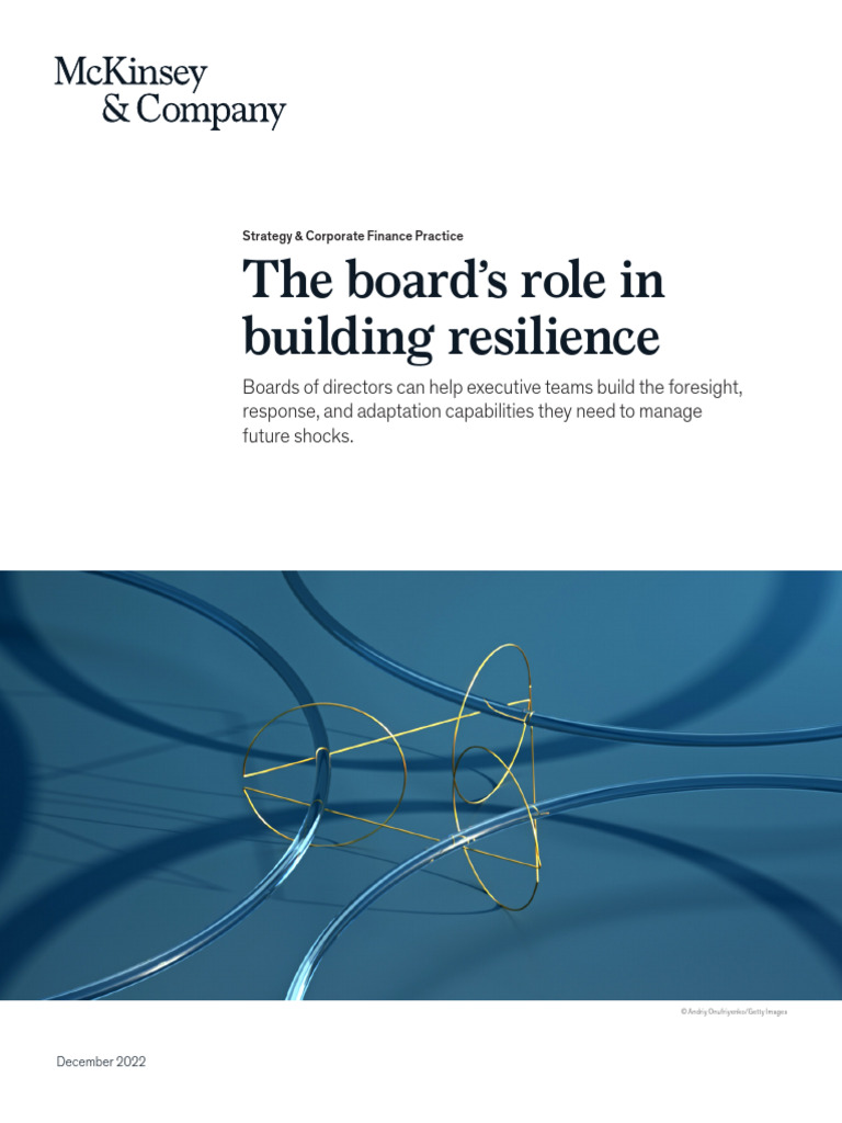 The Boards Role in Building Resilience | PDF | Psychological Resilience ...