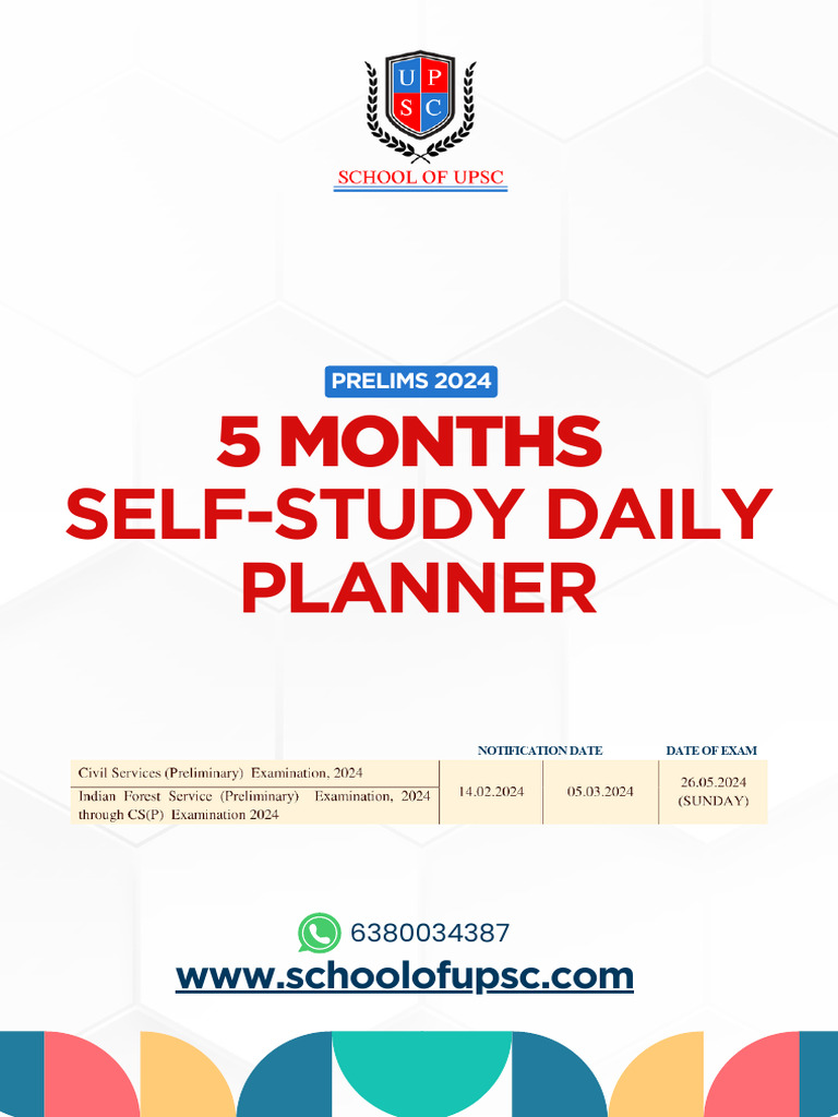 UPSC Prelims 2024 Daily Study Plan | PDF | Constitution | Economies