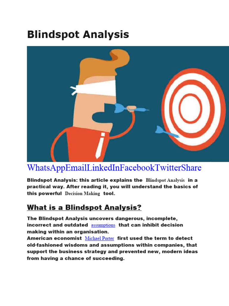 Blindstop Analysis | Download Free PDF | Decision Making | Cognition