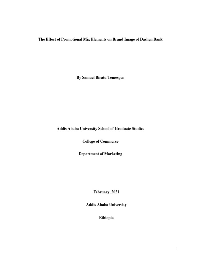 Samuel Biratu | PDF | Brand | Marketing