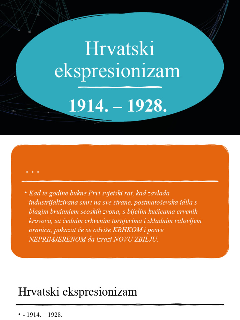 Hrvatski Ekspresionizam | PDF
