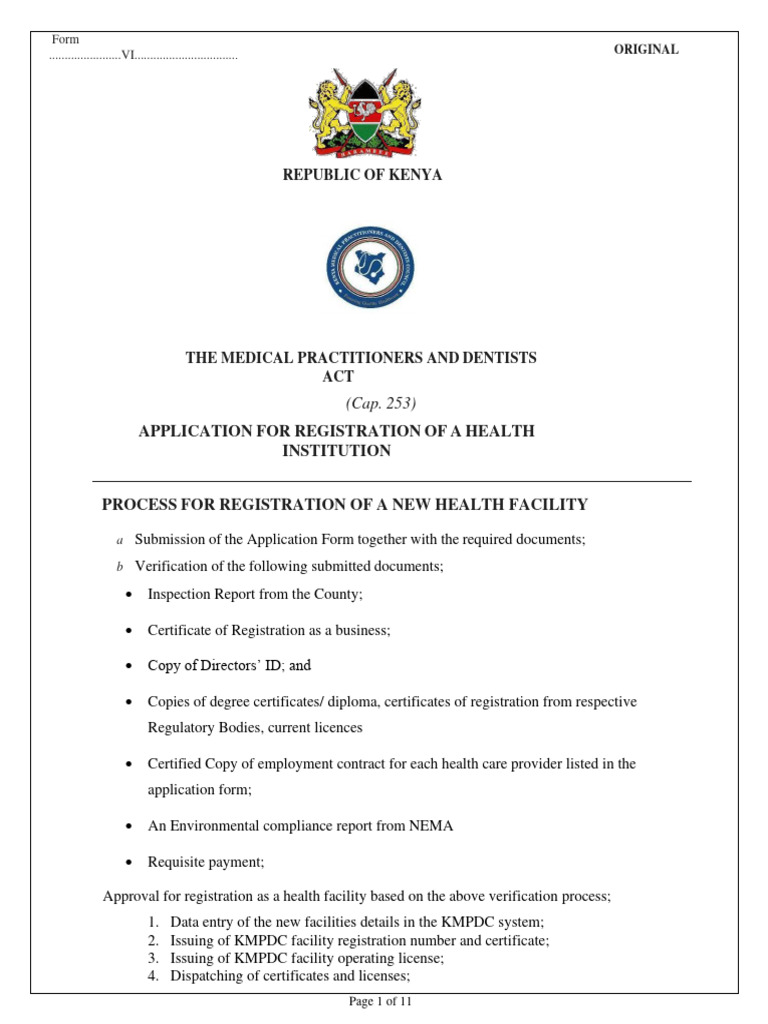 Application For Reg of A Prvte Med Inst 2021 | PDF | Hospital | Pharmacy