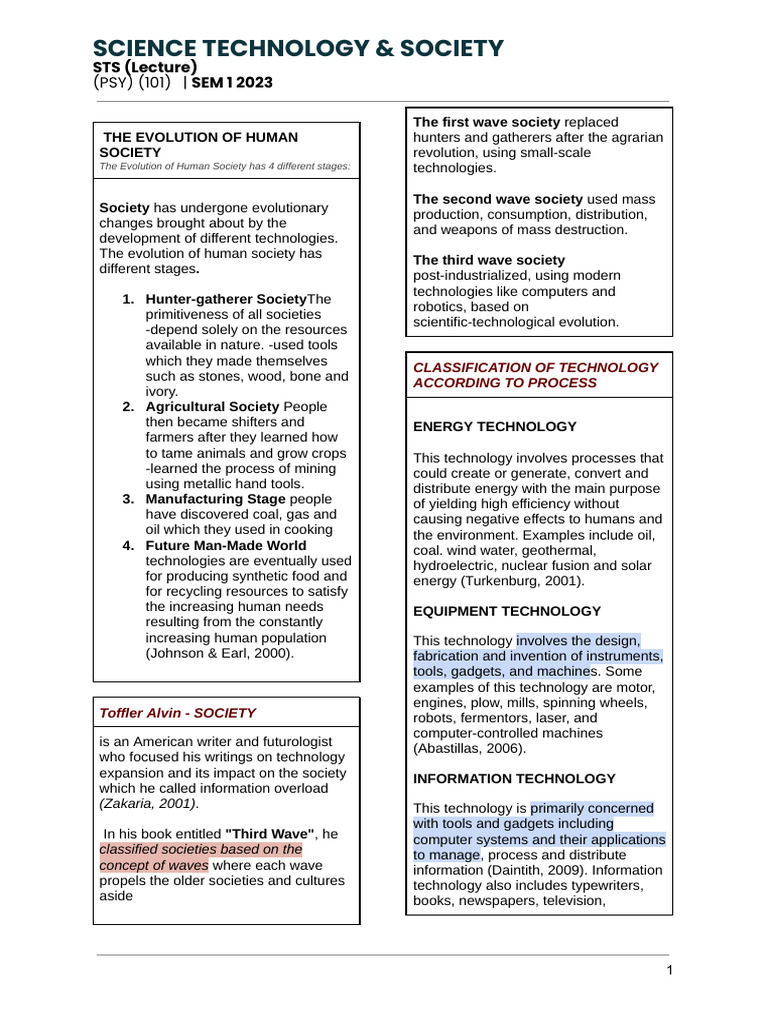 STS Simplified | PDF