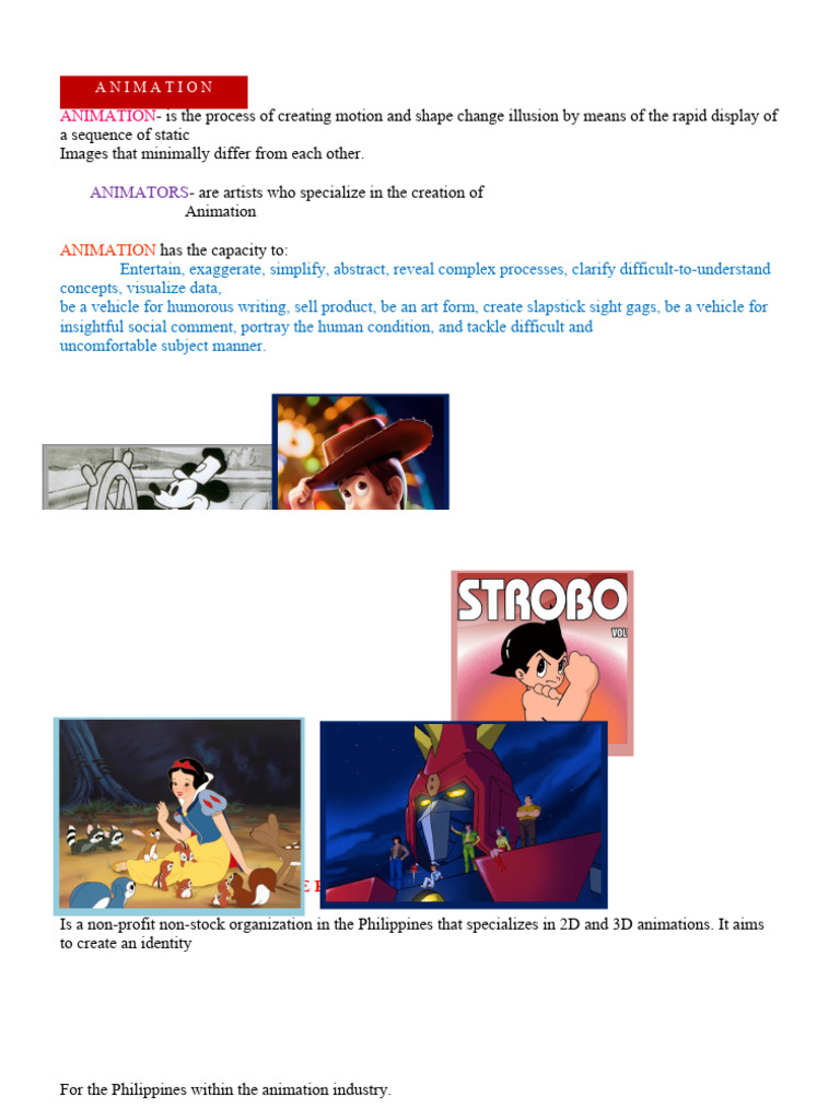 Lesson3 Arts 10 Animation Print Comics | PDF