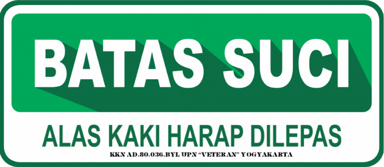 Sticker Batas Suci | PDF