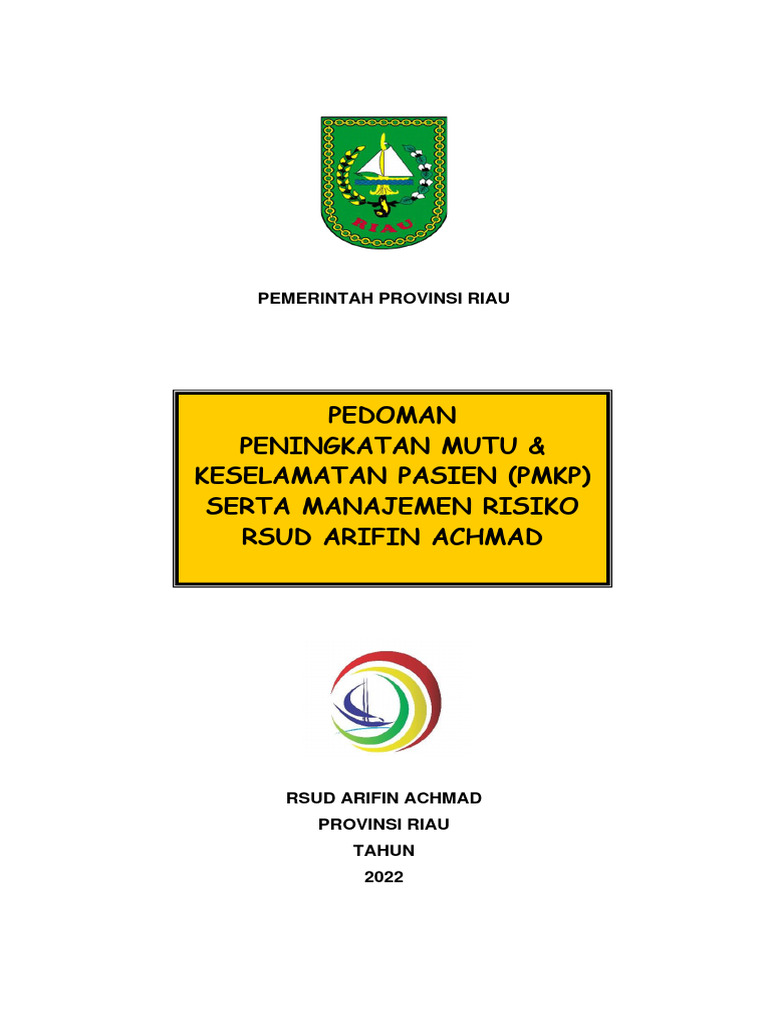 Pedoman PMKP Serta Manajemen Risiko RS | PDF