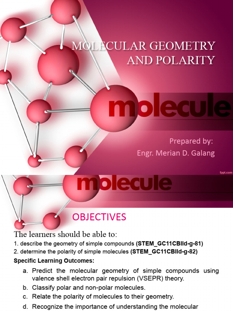 Molecular Geometry and Polarity | PDF