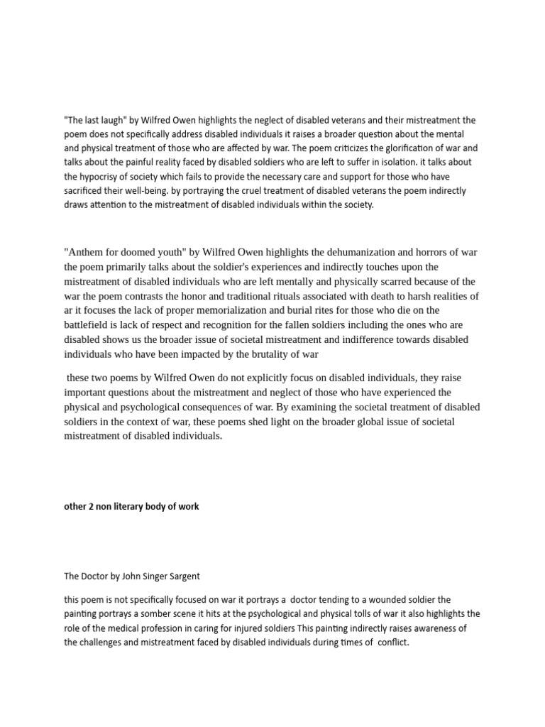 Body of Work For Lit and Non Lit Text | PDF