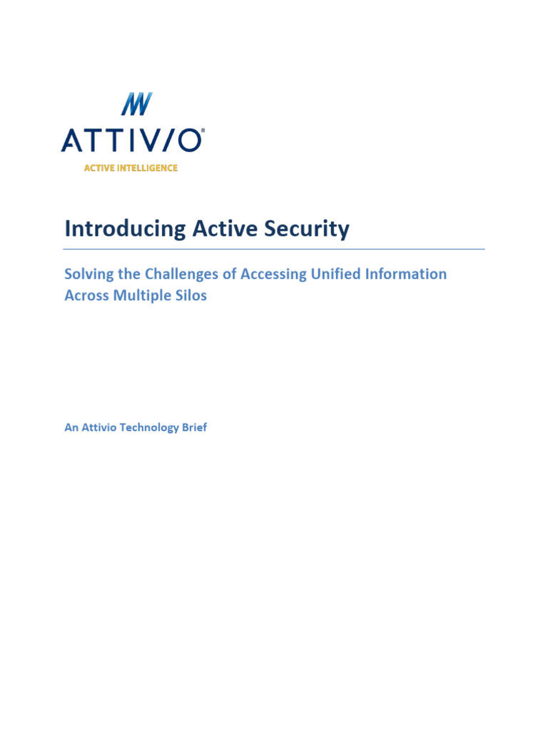 Active Security Technical Brief | PDF | Databases | Relational Database