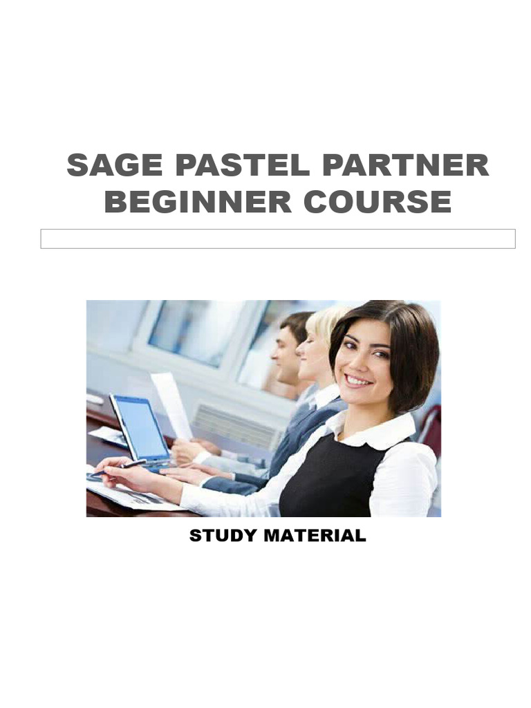 Sage Pastel Partner Beginner Course Final1 | PDF | Backup | Computer File