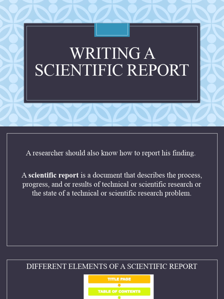 Writing A Scientific Report | PDF | Experiment | Abstract (Summary)