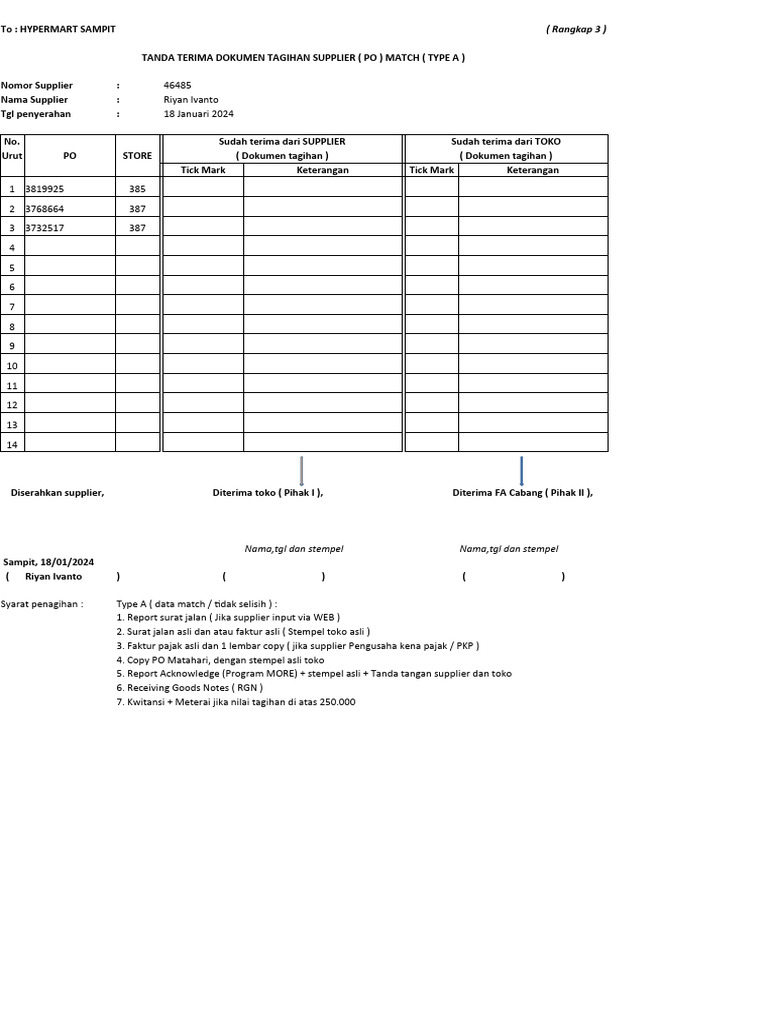 Dokumen Pembayaran | PDF