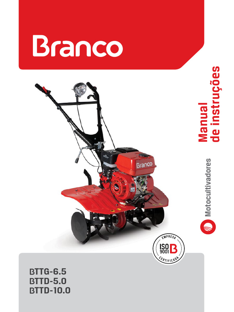 Manual do Motocultivador BTTG-6.5 | PDF | Motores | Óleo de motor