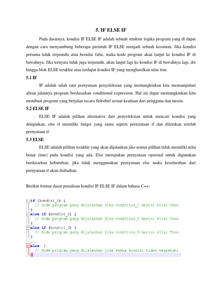 C++ (If Else If) | PDF