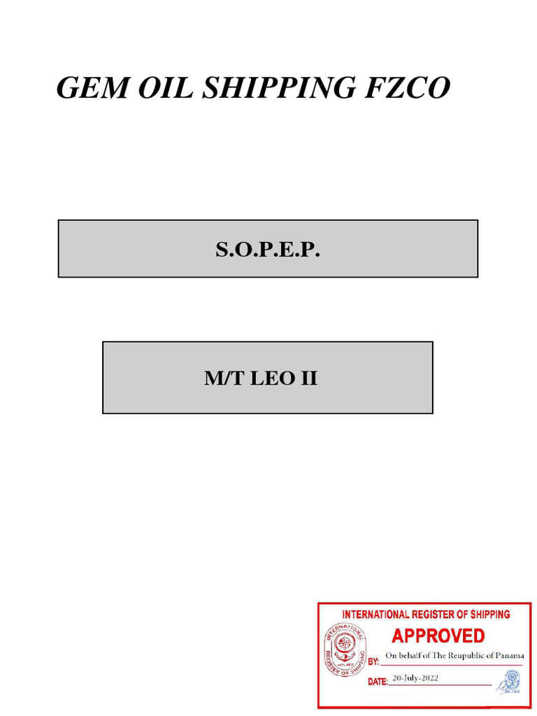 Leo II - Sopep - Gem Oil | PDF