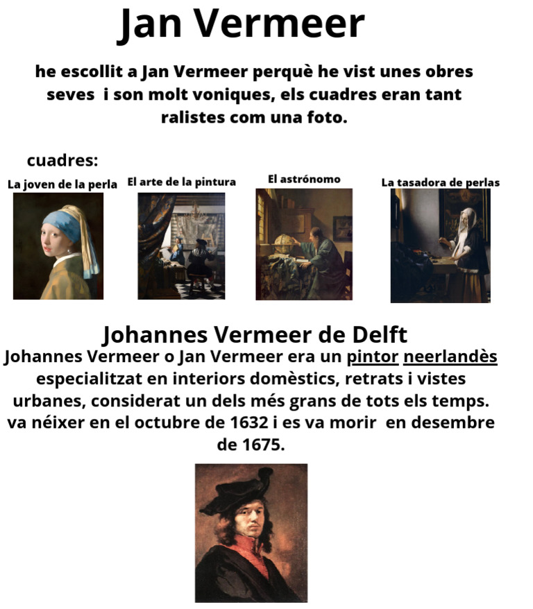 Johannes Vermeer de Delft | PDF