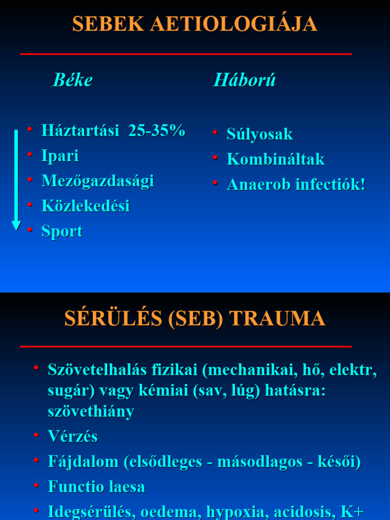ASebek Fajtai Jellemzoi ASebgyogyulas Nyilt Mechanikus Es Termikus ...