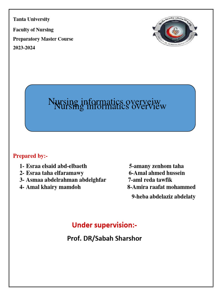 Nursing Informatics | Download Free PDF | Health Informatics | Nursing