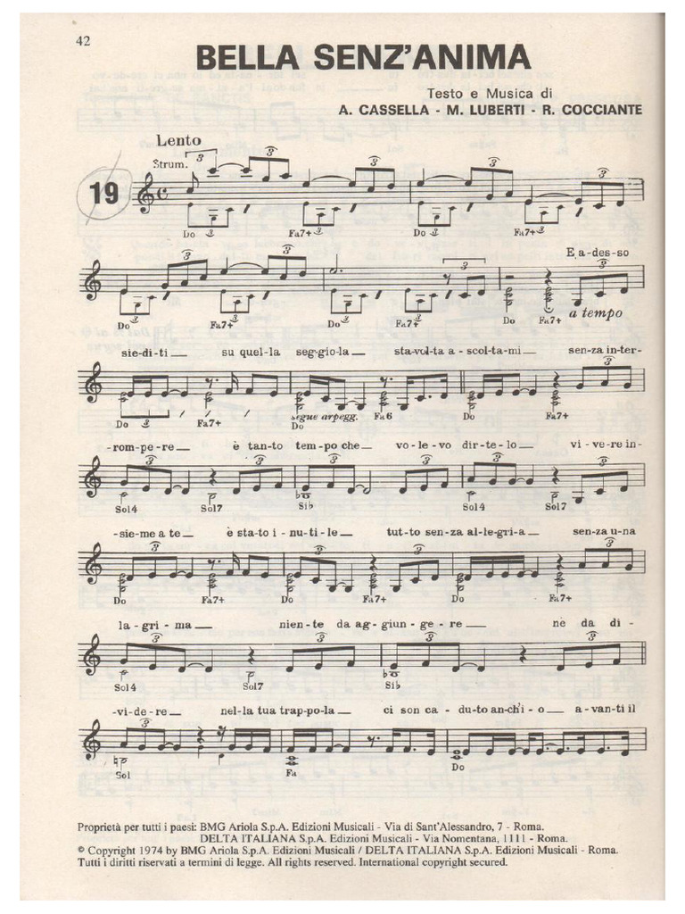 Bella Senz'Anima | PDF